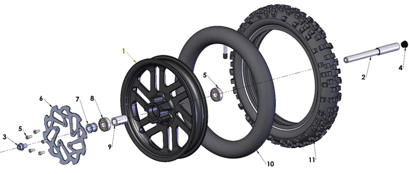WHEEL - FRONT - CX50 Junior – JS Performance MX